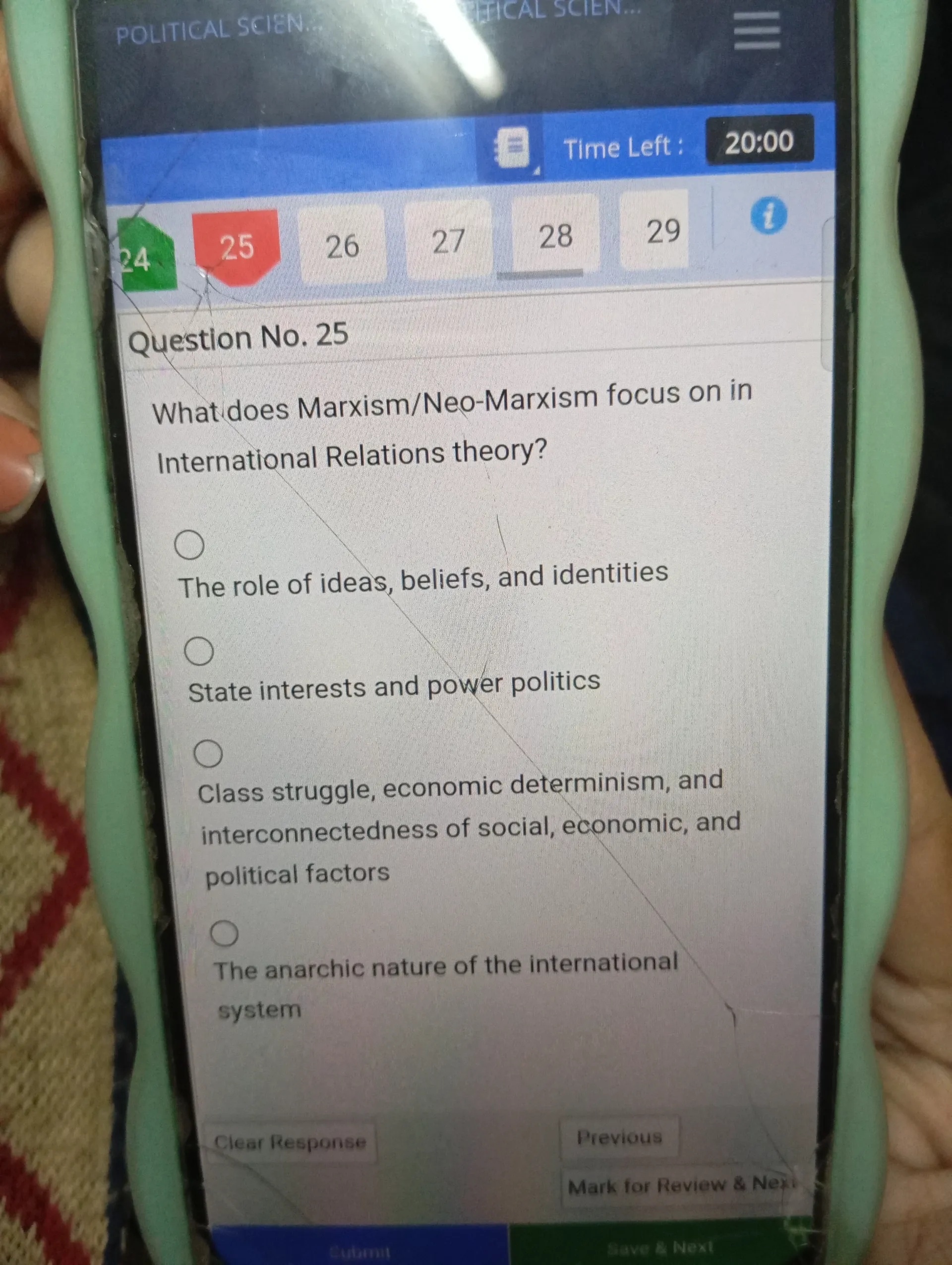 Question No 25 What does Marxism/Neo-Marxism | StudyX