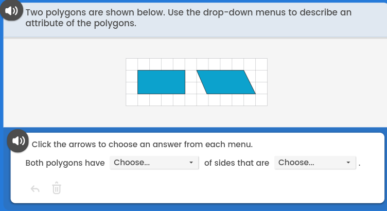 Two polygons are shown below Use the drop | StudyX