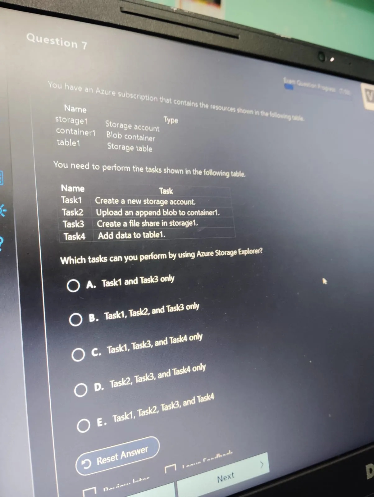 Question 7 You have an Azure subscription | StudyX