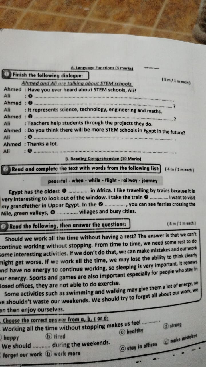 A Language Functions (5 marks) Finish the | StudyX