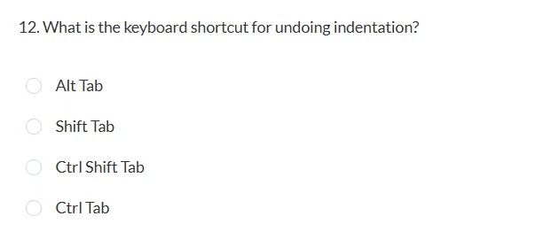 12 What is the keyboard shortcut for undoing | StudyX