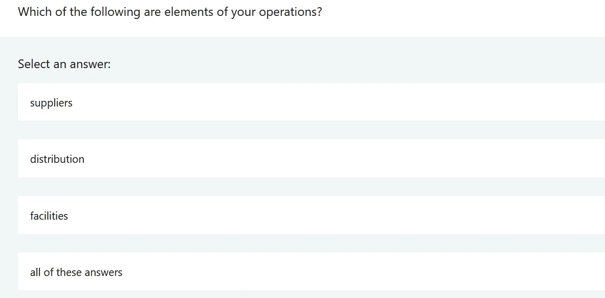 Which of the following are elements of your | StudyX