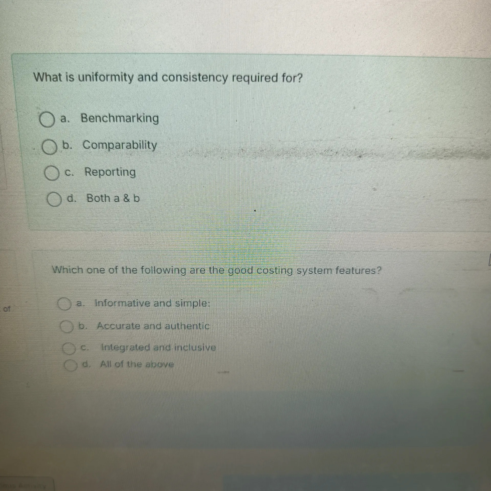 What is uniformity and consistency required | StudyX