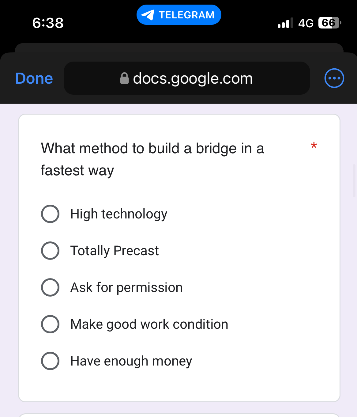 What method to build a bridge in a fastest | StudyX