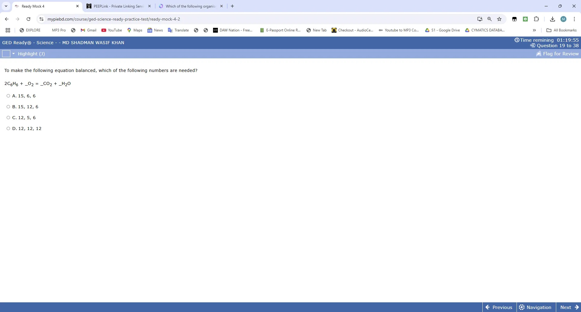 To make the following equation balanced | StudyX