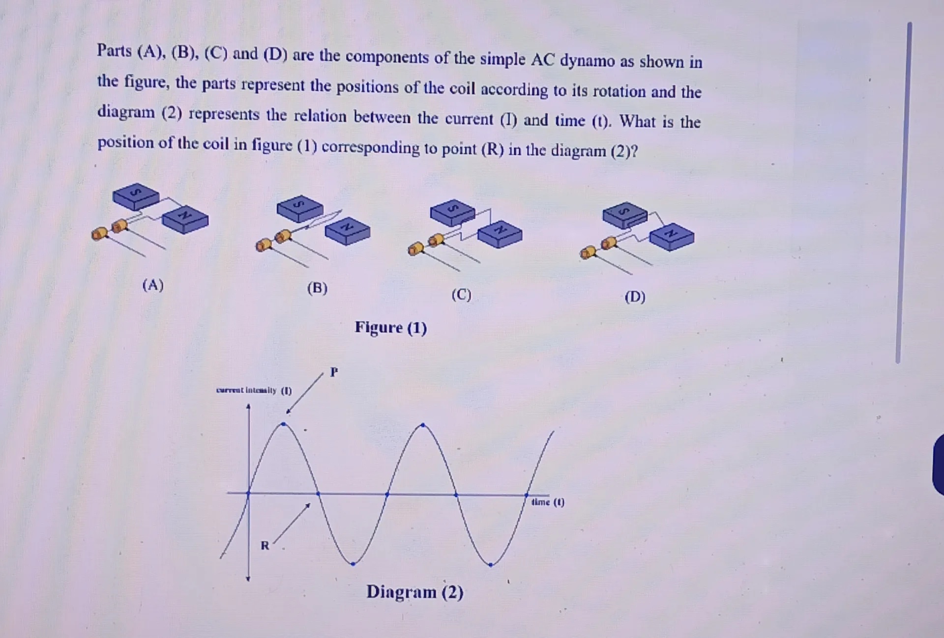Parts (A) (B) (C) and (D) are the components | StudyX