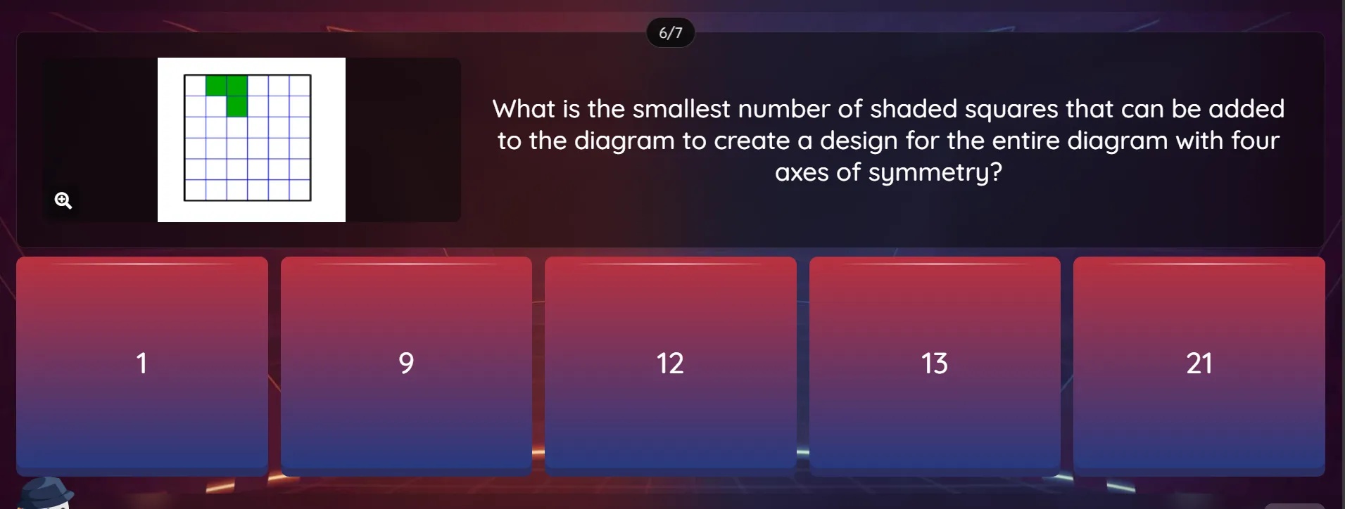 What is the smallest number of shaded | StudyX