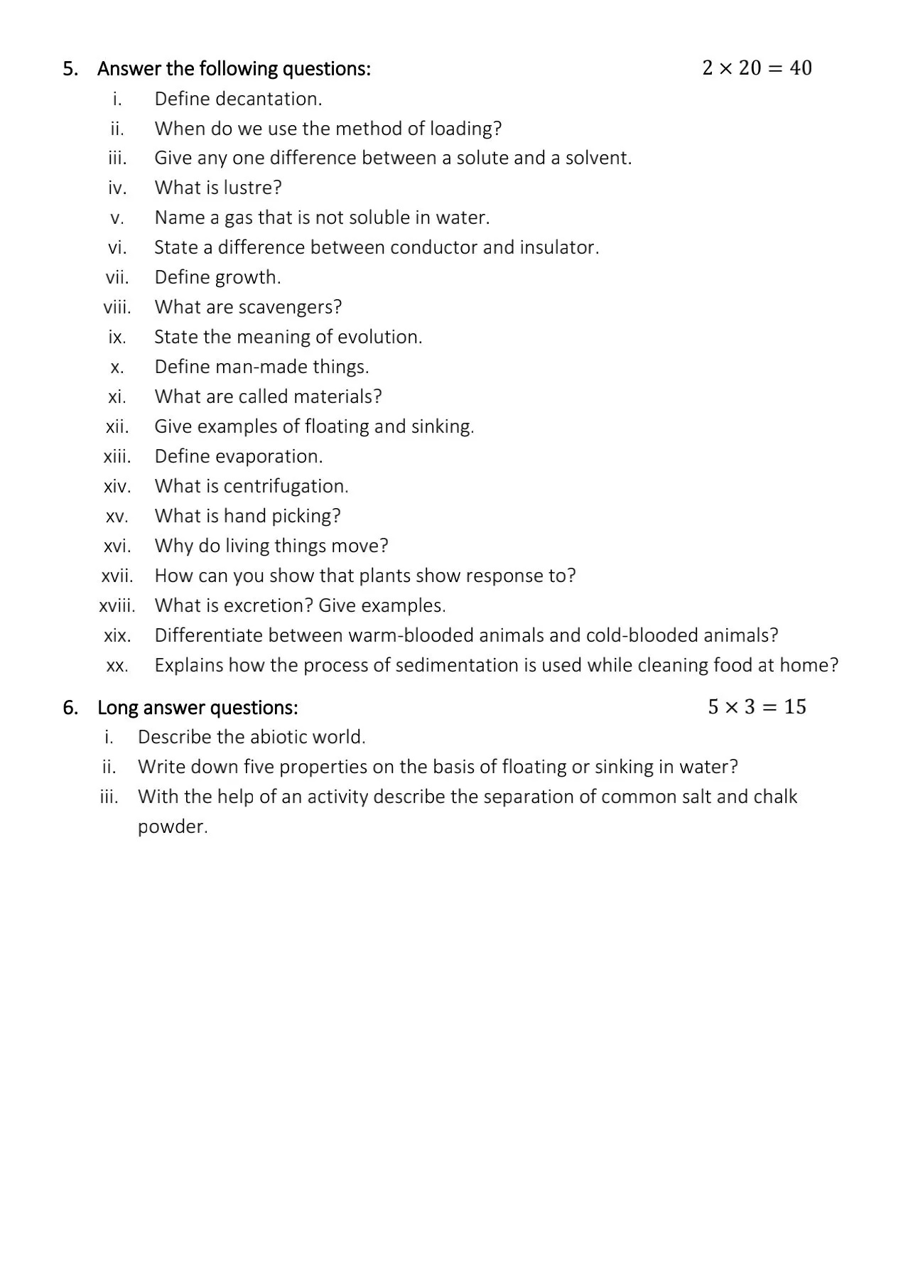 5 Answer the following questions i Define | StudyX