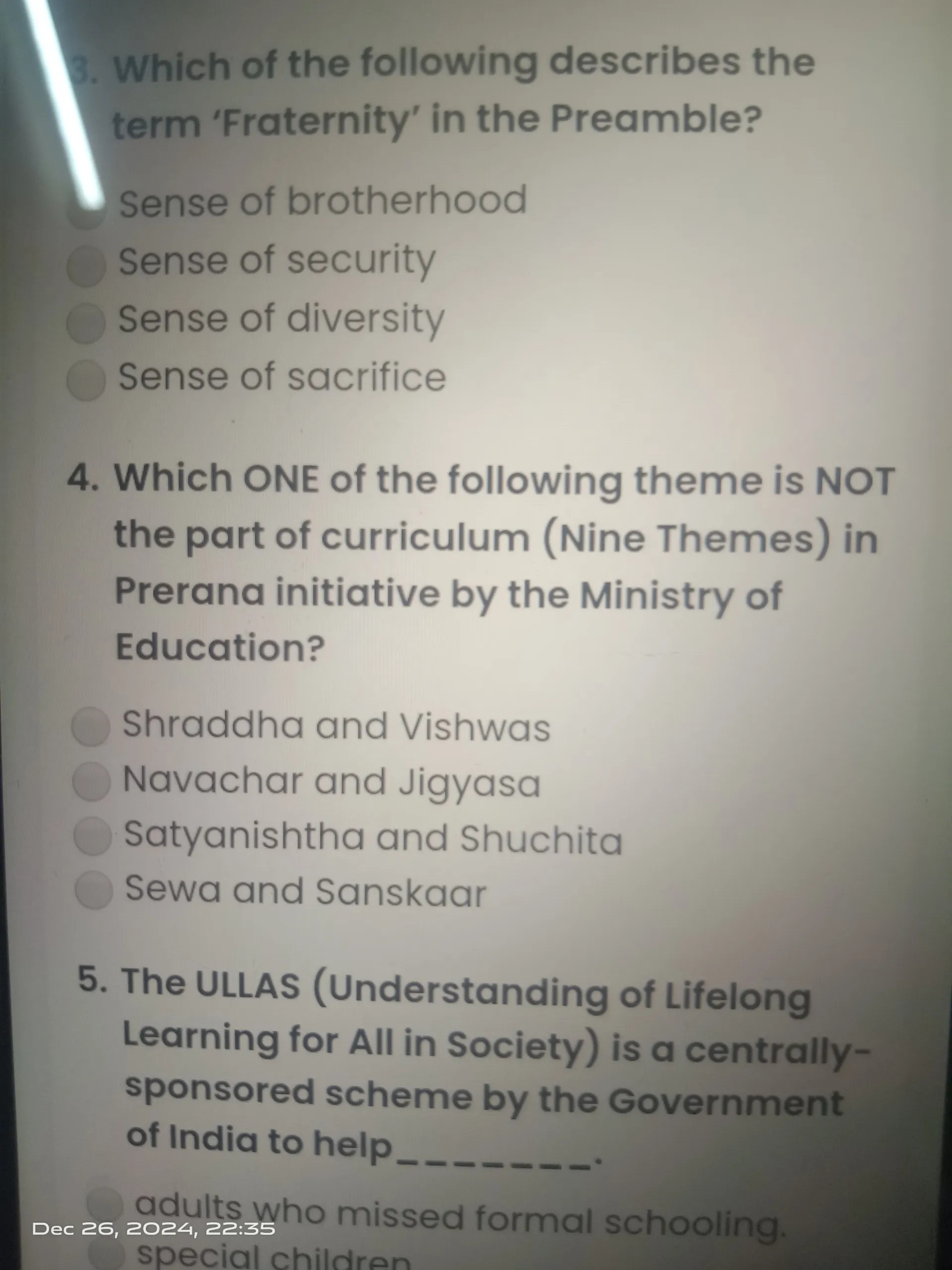 3 Which of the following describes the term | StudyX