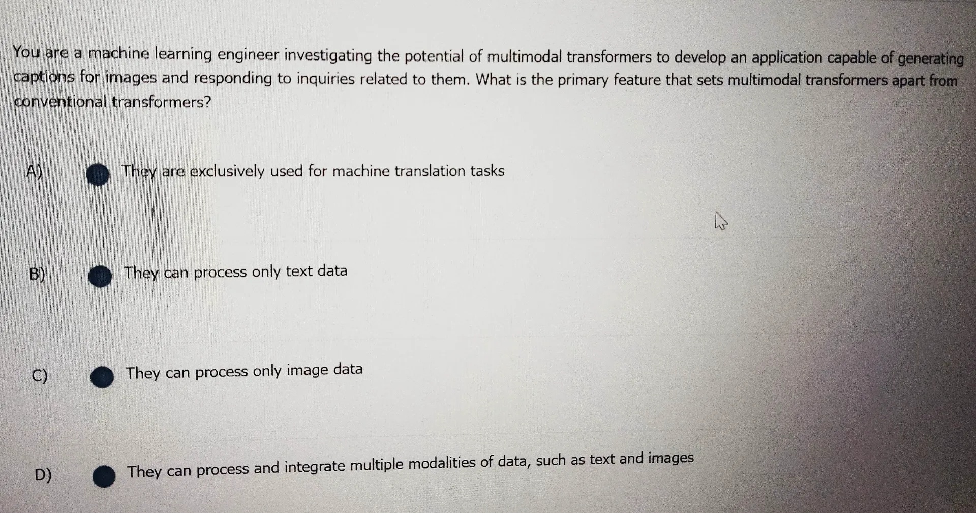You are a machine learning engineer | StudyX
