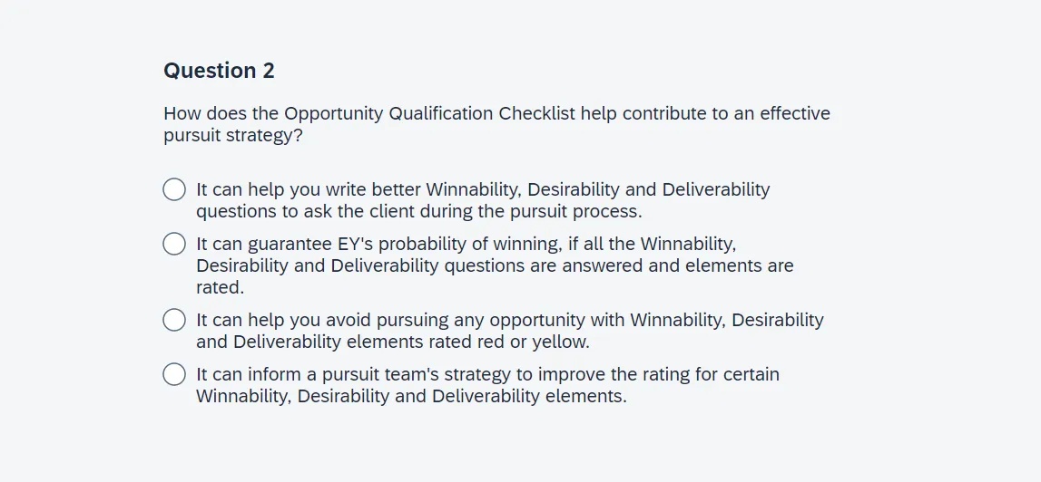 Question 2 How does the Opportunity | StudyX