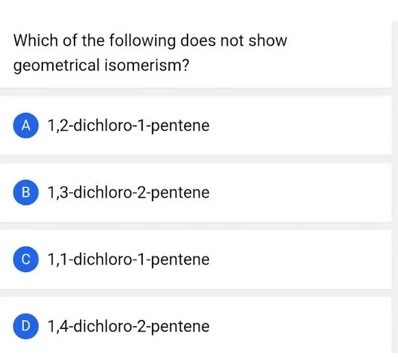 Which of the following does not show | StudyX