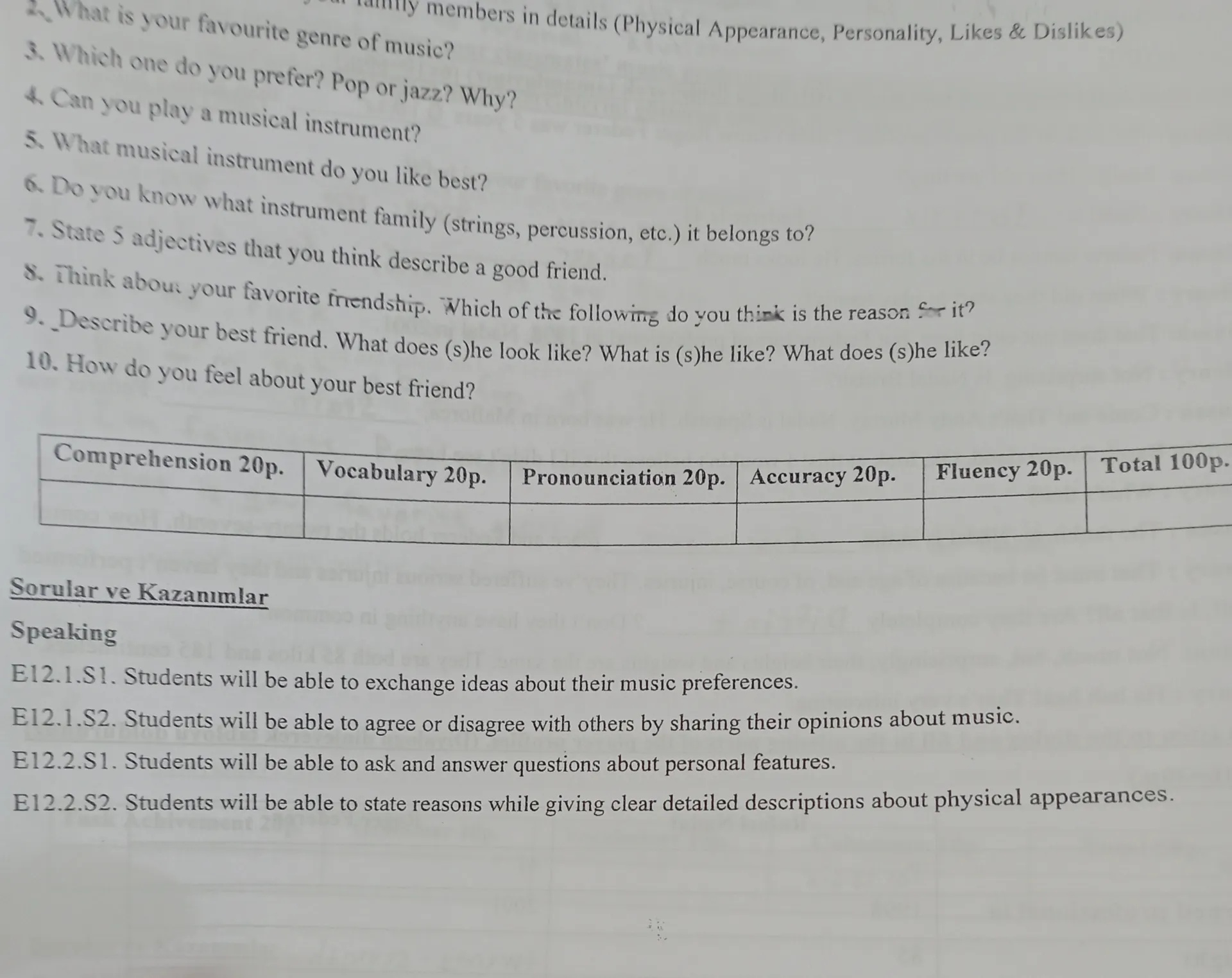 1 Describe your family members in details | StudyX