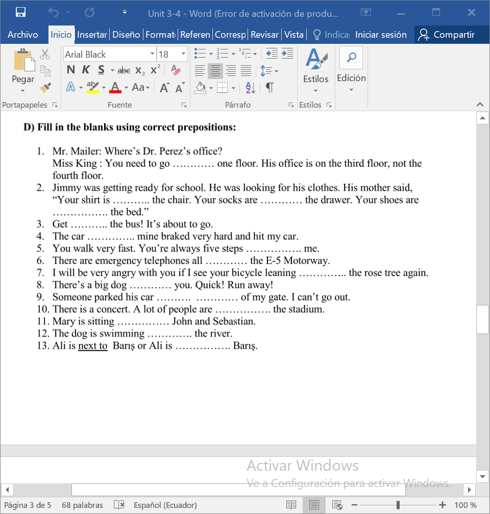 D) Fill in the blanks using correct | StudyX