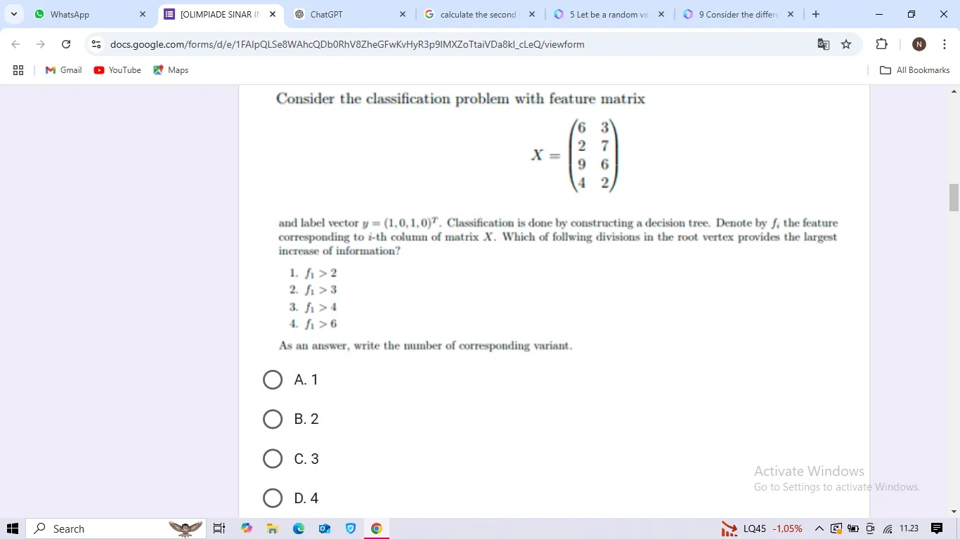 Consider the classification problem with | StudyX