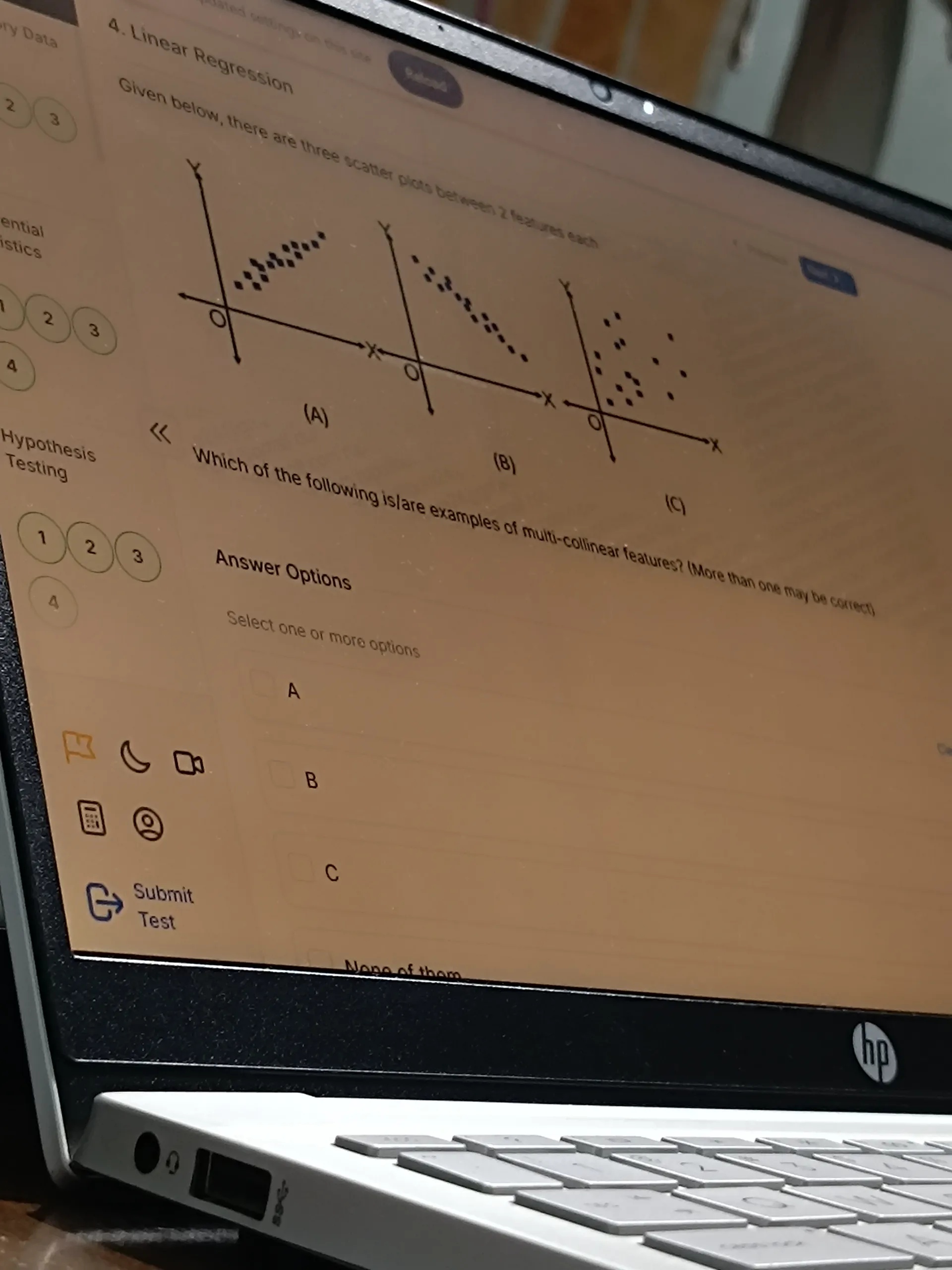 4 Linear Regression Given below there are | StudyX