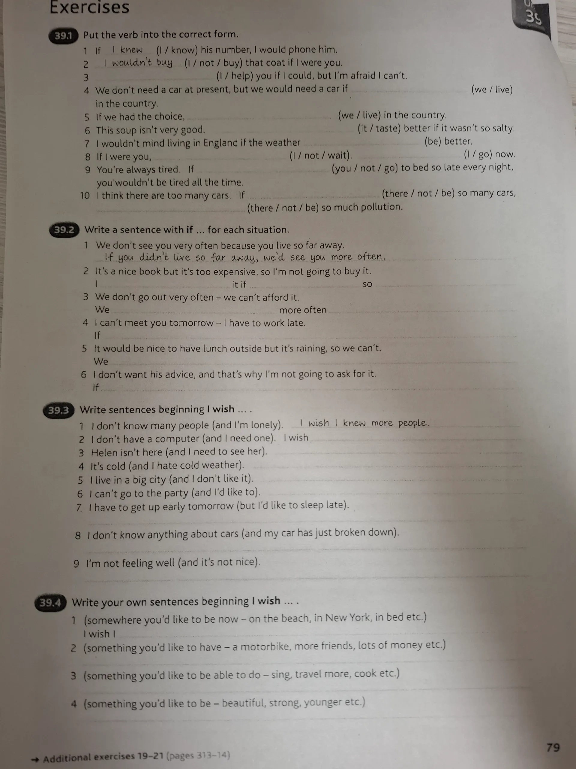 391 Put the verb into the correct form 1 If | StudyX