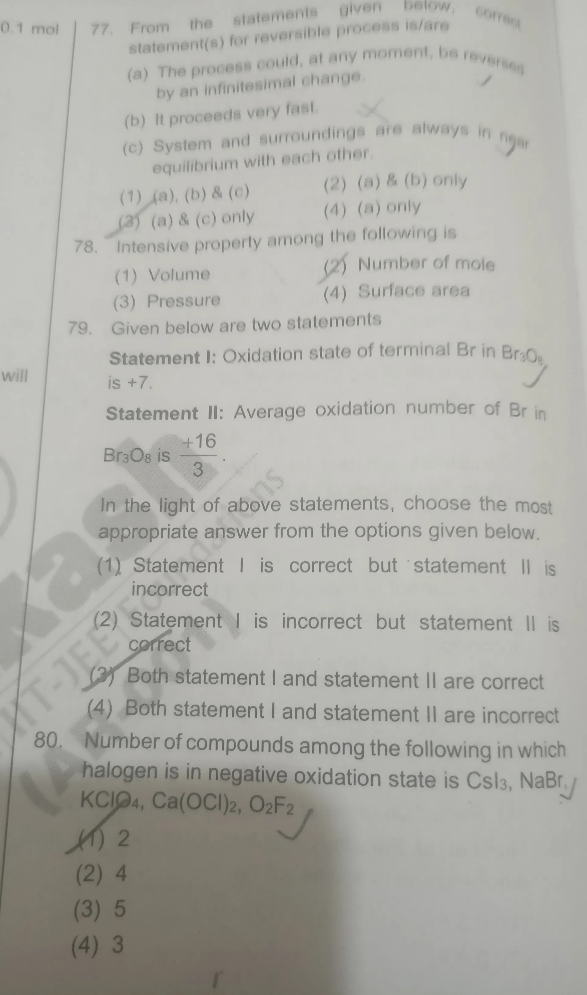 77 From the statements given below correct | StudyX