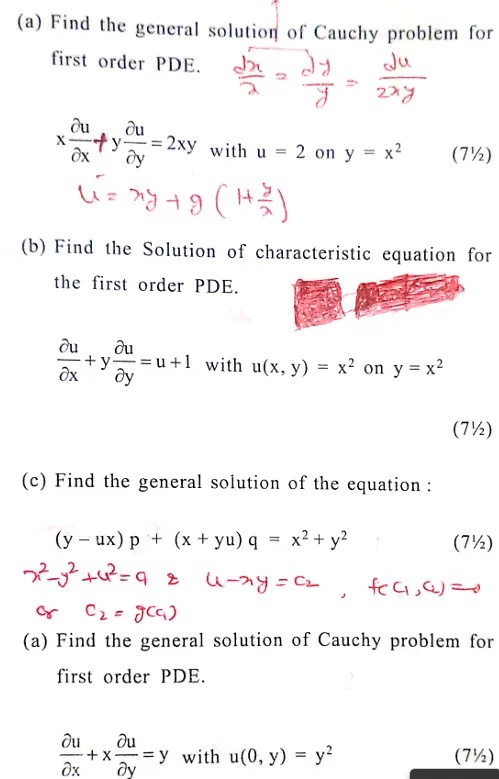 (a) Find the general solution of Cauchy | StudyX