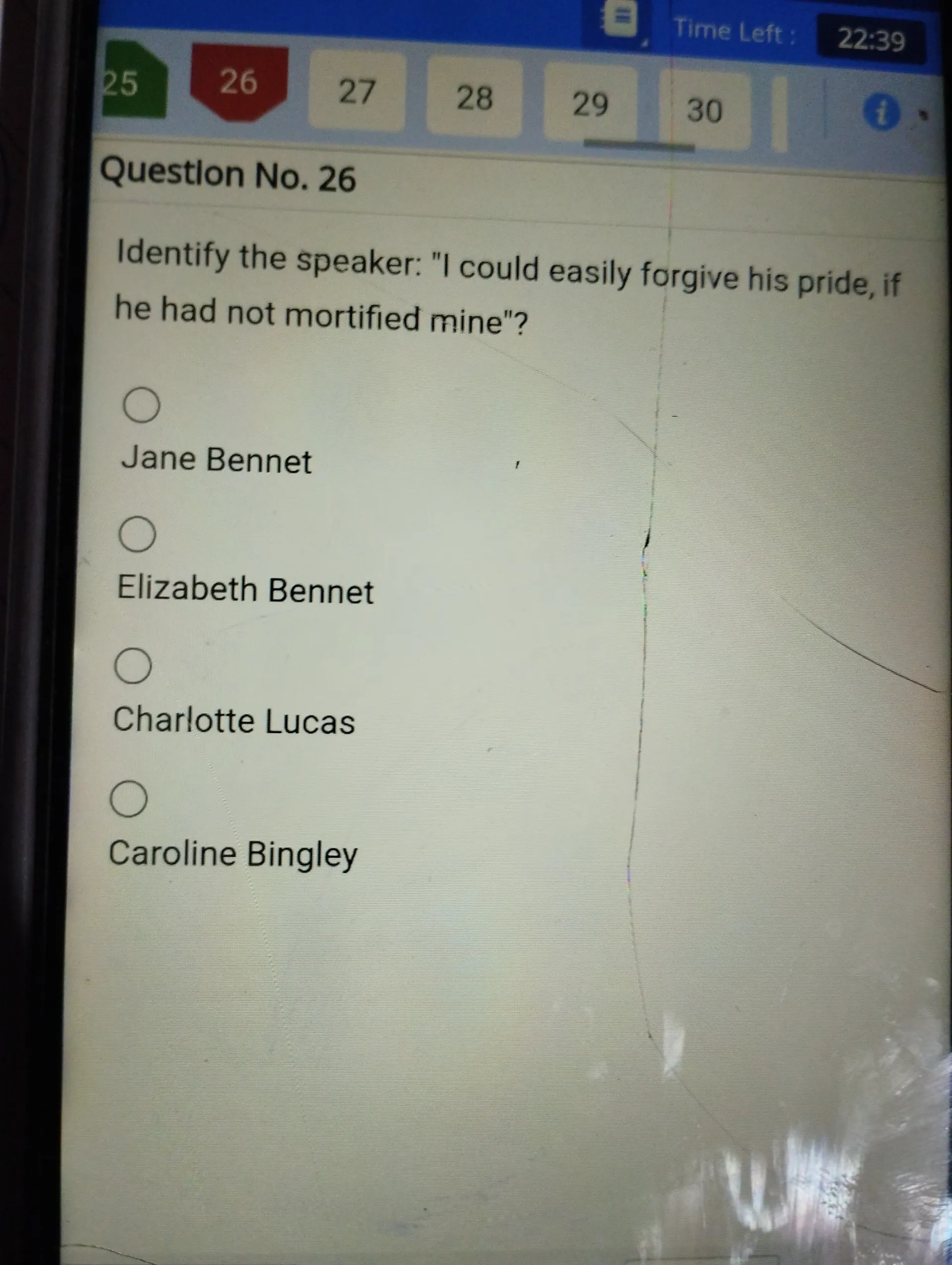 Question No 26 Identify the speaker I could | StudyX