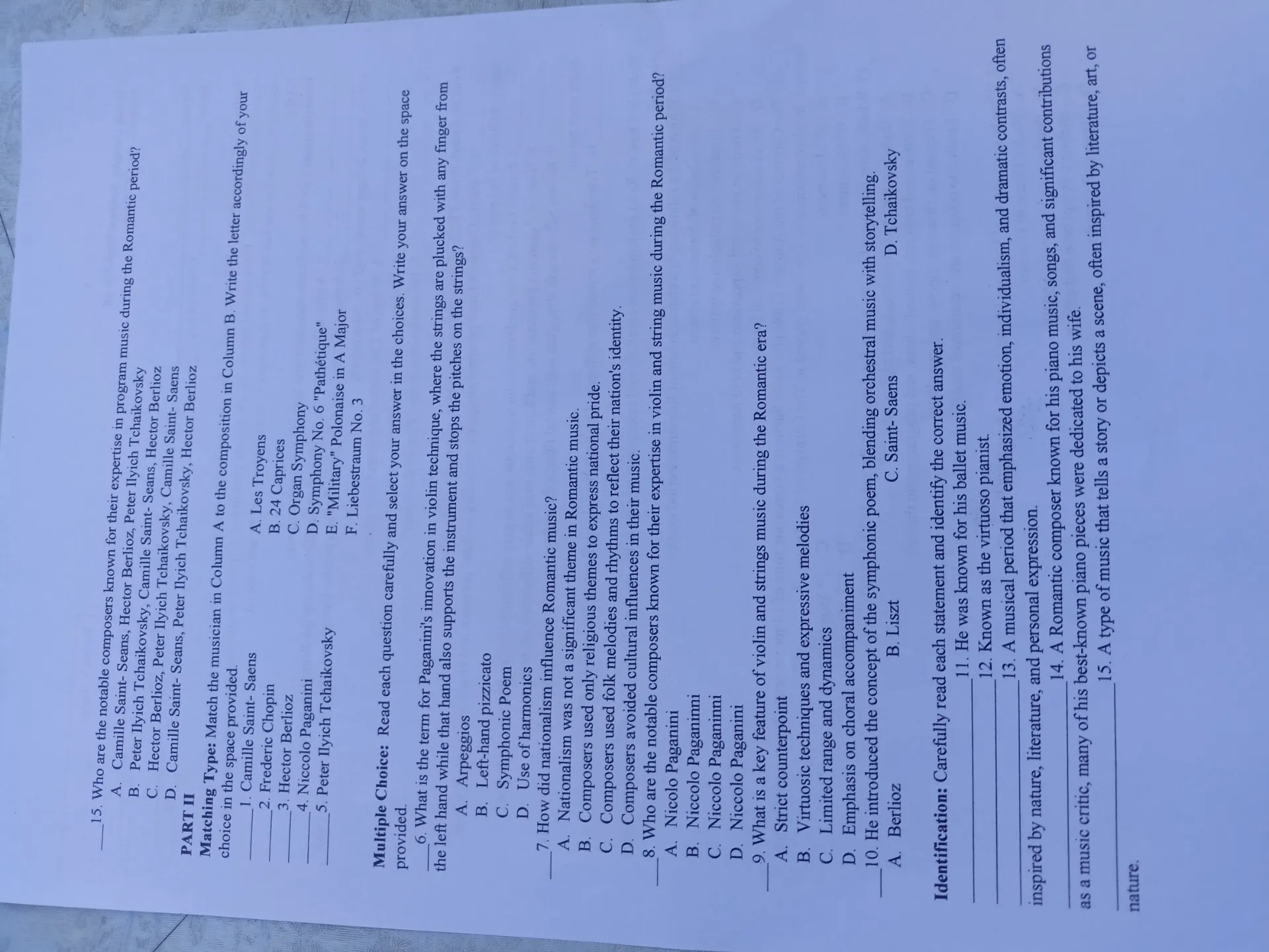 15 Who are the notable composers known for | StudyX