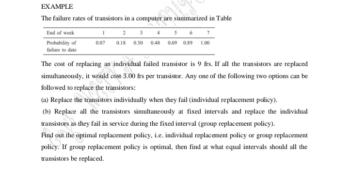 EXAMPLEThe failure rates of transistors in a | StudyX