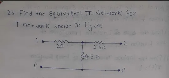23 Find the Equivalent TT- Network for | StudyX