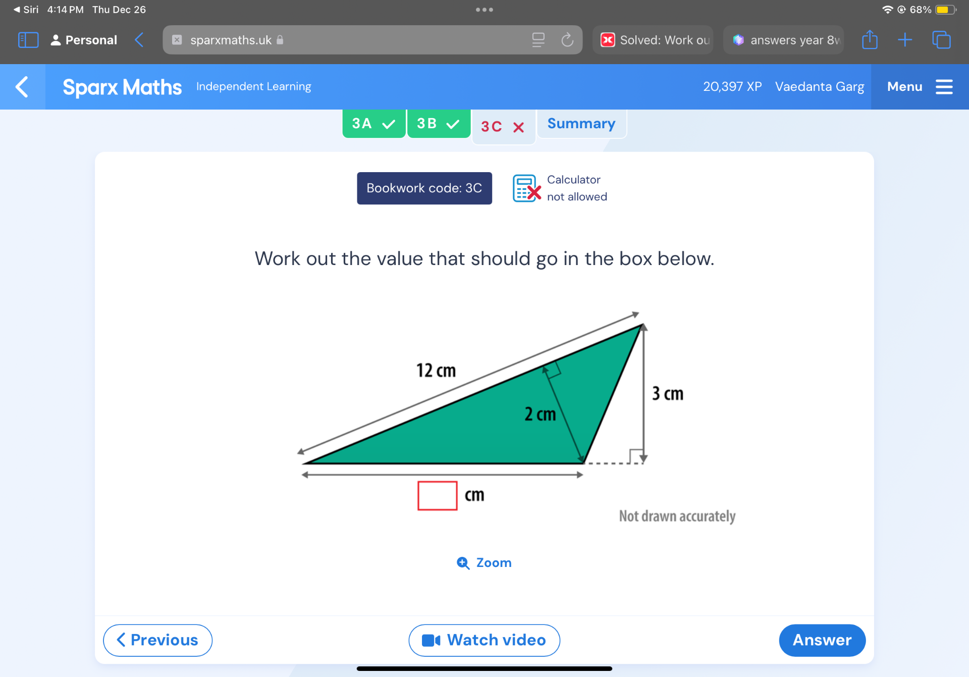 Work out the value that should go in the box | StudyX