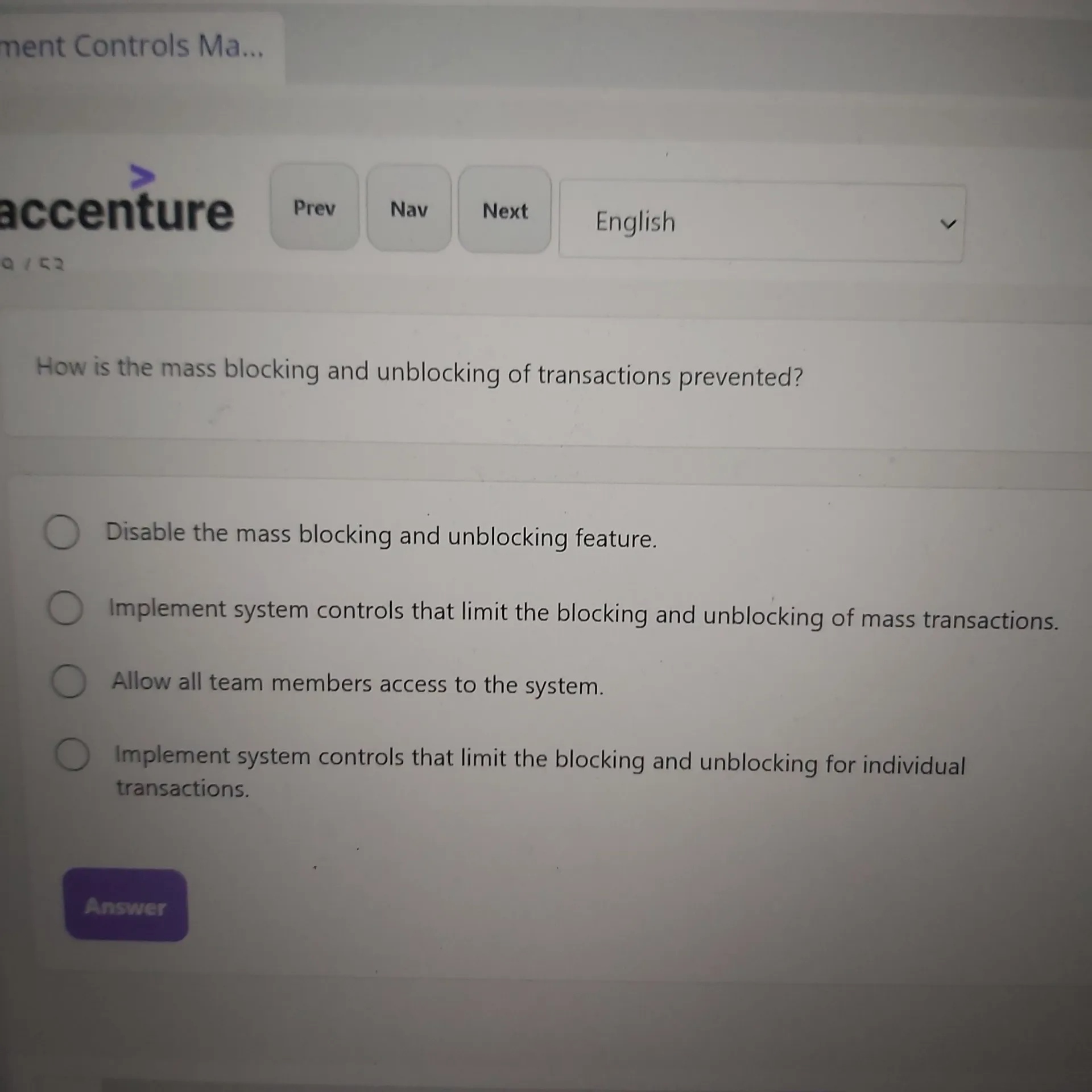 How is the mass blocking and unblocking of | StudyX