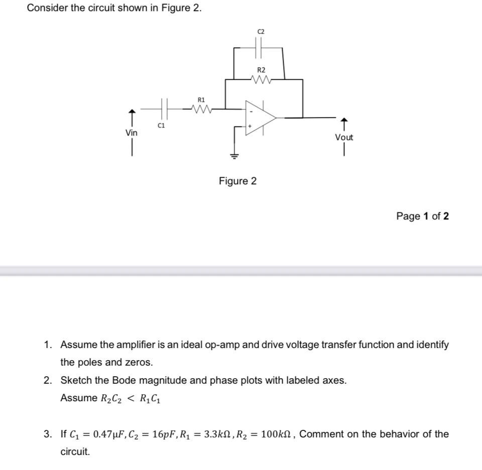 Consider the circuit shown in Figure 2 1 | StudyX