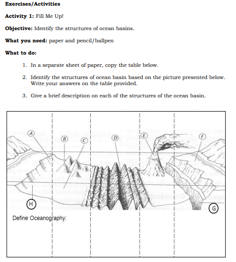 Exercises Activities Activity 1 Fill Me Up | StudyX