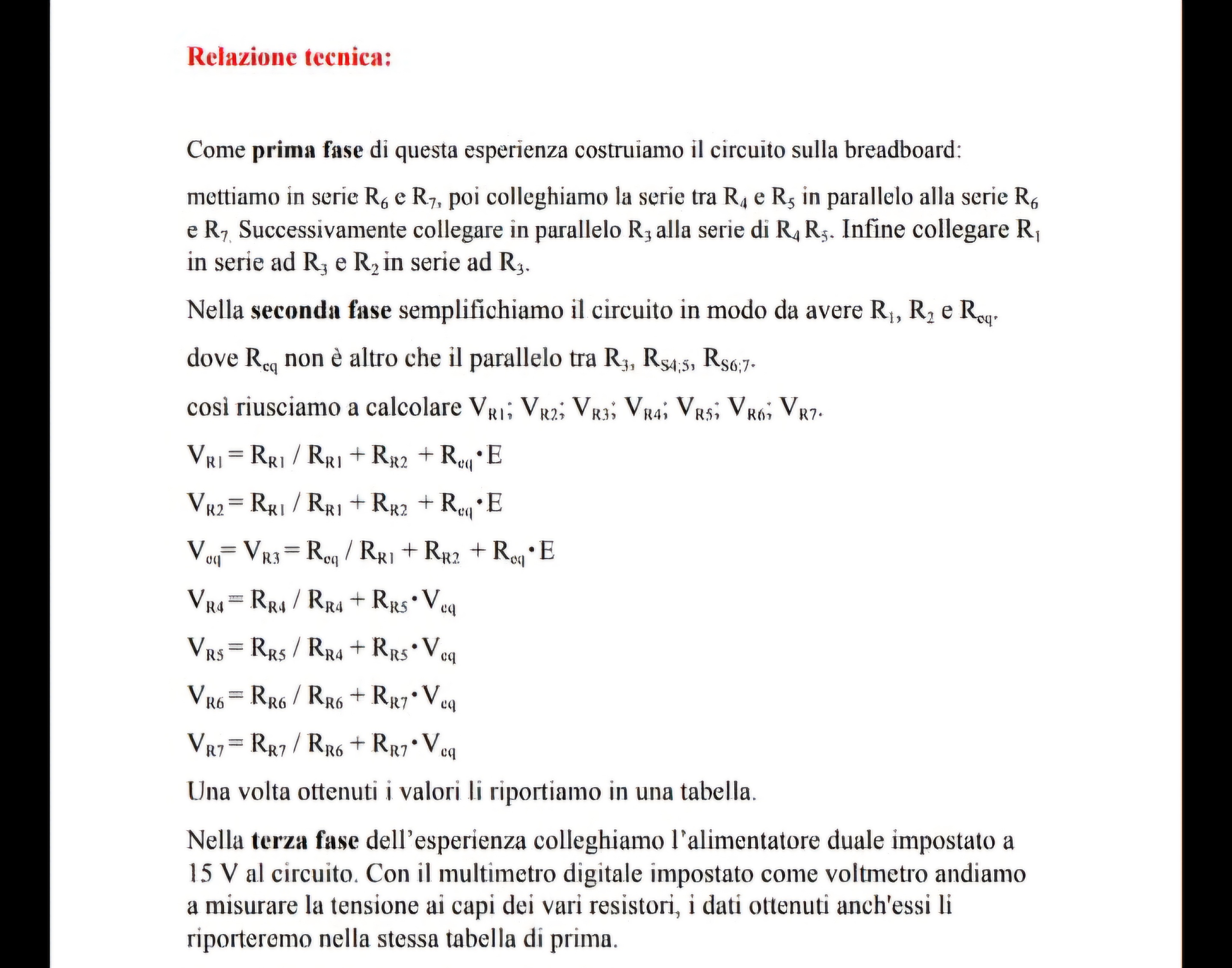 Relazione tecnica Prima fase Costruisci un | StudyX