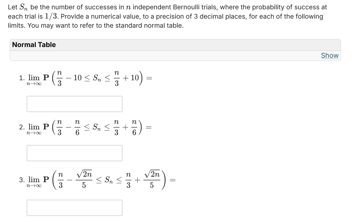 Let Sn be the number of successes in n | StudyX