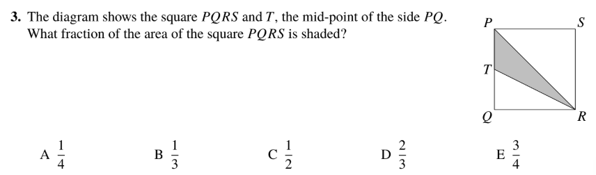 3 The diagram shows the square PQRS and T the | StudyX