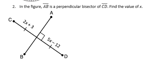 2 In the figure AB is a perpendicular | StudyX
