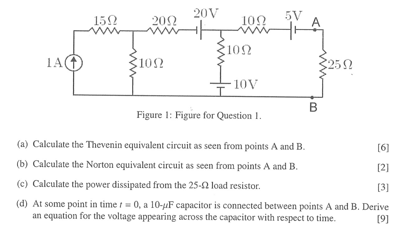 a Calculate the Thevenin equivalent circuit | StudyX