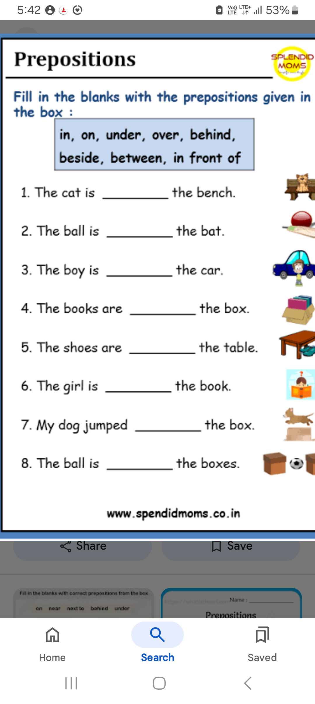 PrepositionsFill in the blanks with the | StudyX