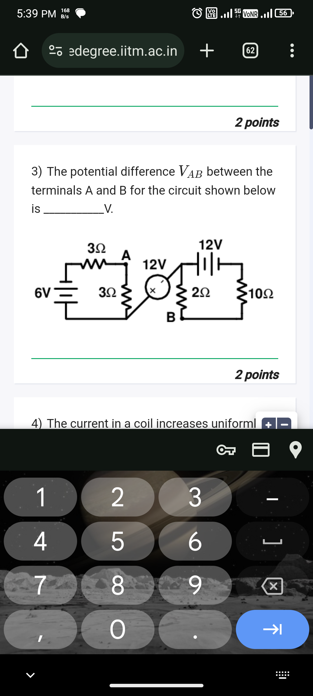 5 39 PM B / / 516 -- degreeiitmacin + 62 | StudyX