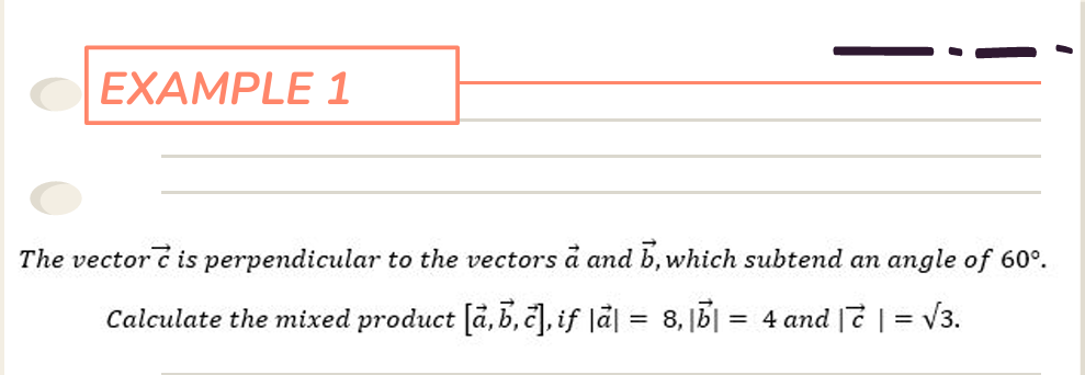 The vector ${c}$ is perpendicular to the | StudyX