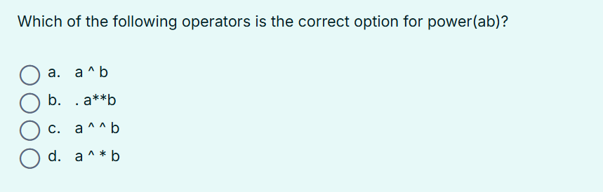 Which of the following operators is the