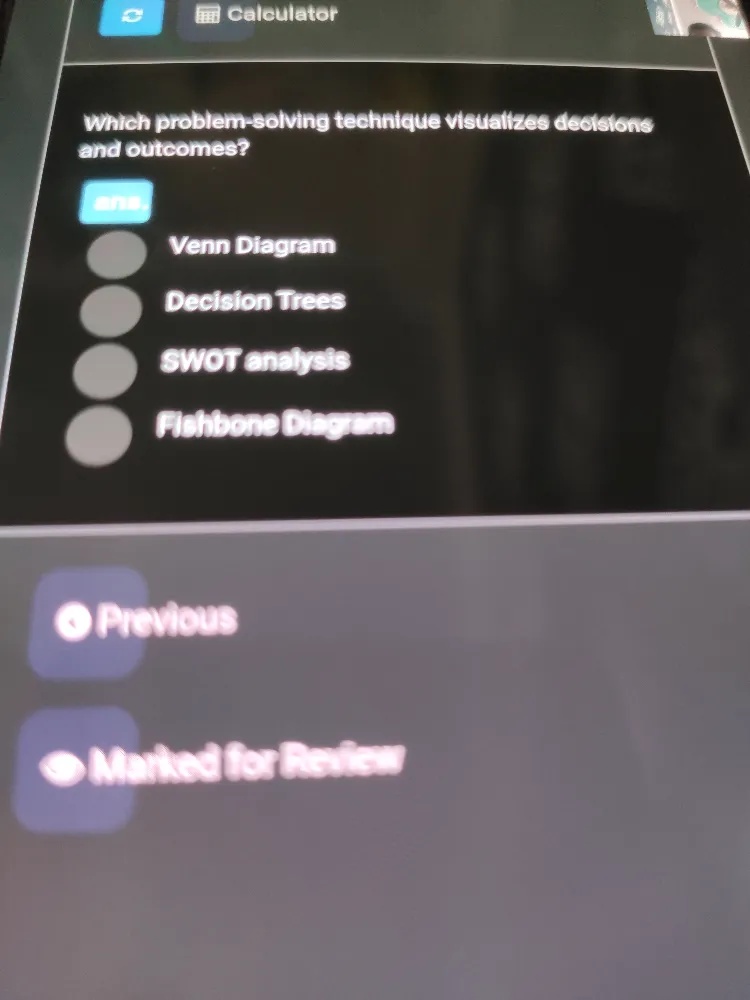 Which problem-solving technique visualizes | StudyX