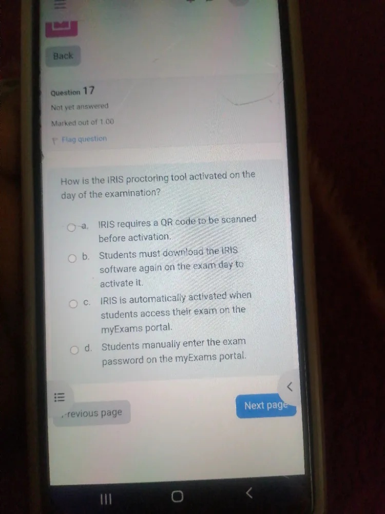 How is the IRIS proctoring tool activated on