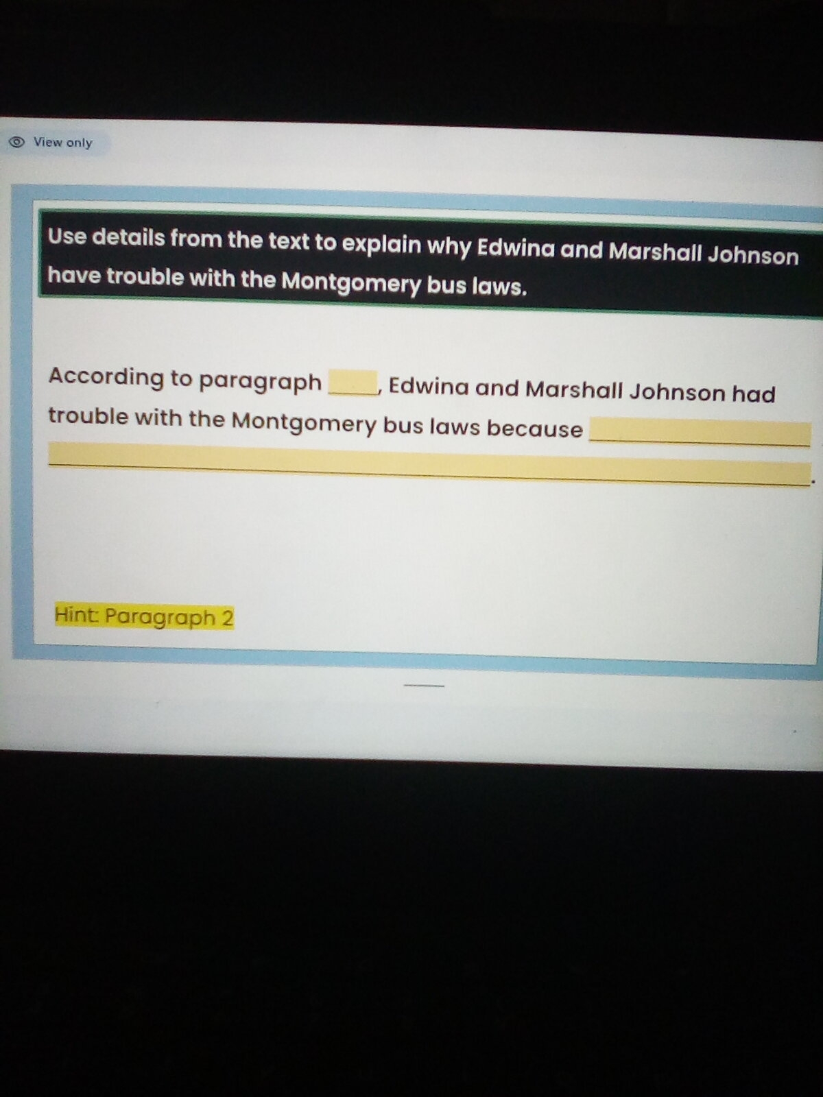 Use details from the text to explain why | StudyX