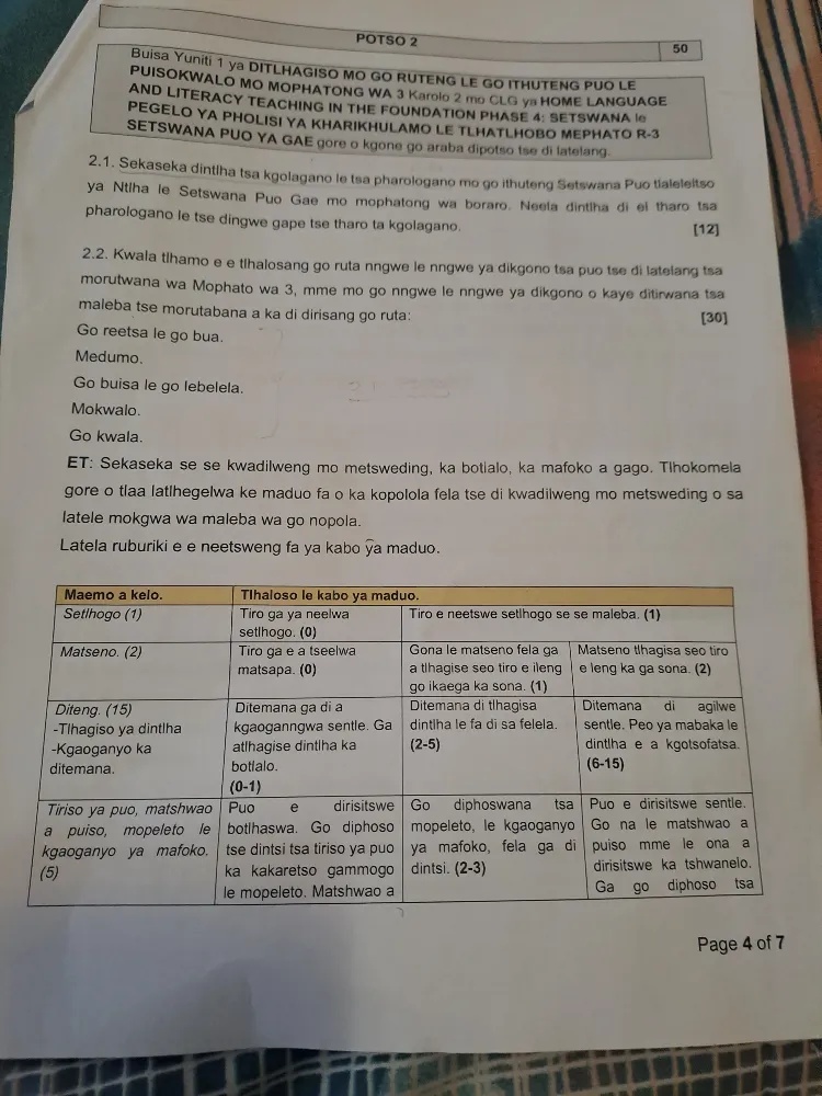 2.1. Sekaseka dintlha tsa kgolagano le tsa | StudyX