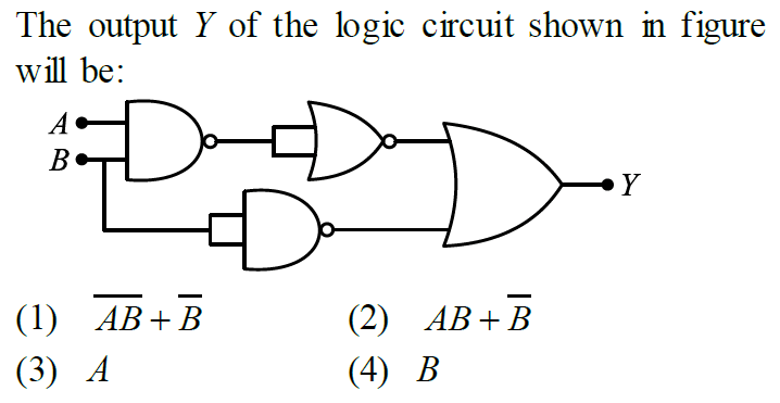 The output Y of the logic circuit shown in | StudyX