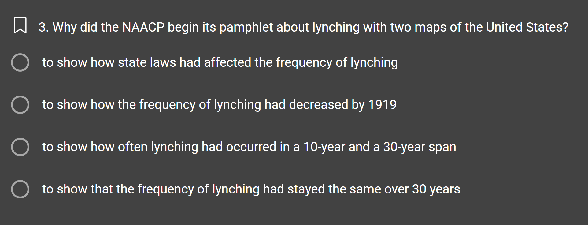 3. Why did the NAACP begin its pamphlet | StudyX