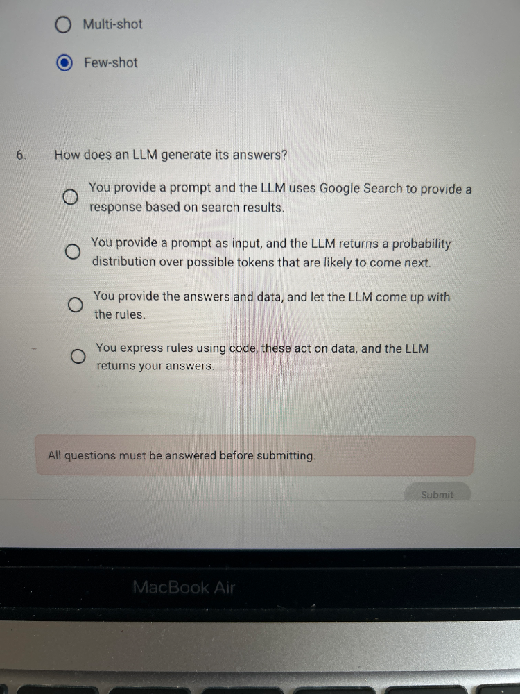 How does an LLM generate its answers?