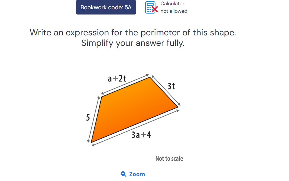Write an expression for the perimeter of | StudyX