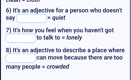 6) It's an adjective for a person who | StudyX