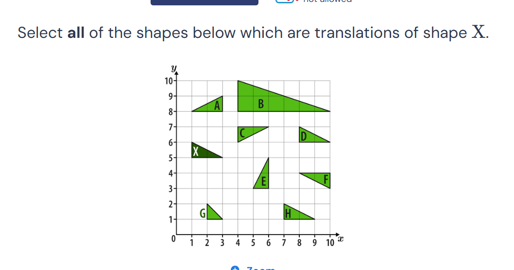 Select all of the shapes below which are | StudyX